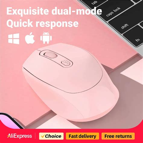 Rechargeable Wireless Mouse Bluetooth Computer Laptop Gaming Mouse 2 4g Optical Dual Mode Long