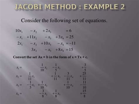 Jacobi Method