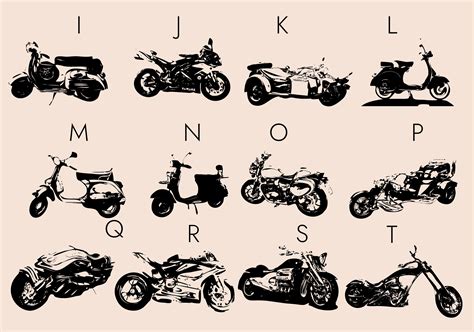 Motorcycle Dingbats Font Masterbundles