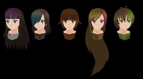Yandere Simulator Female Delinquent Hairs By Druelbozo On Deviantart
