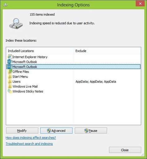 How To Rebuild The Microsoft Outlook Search Index
