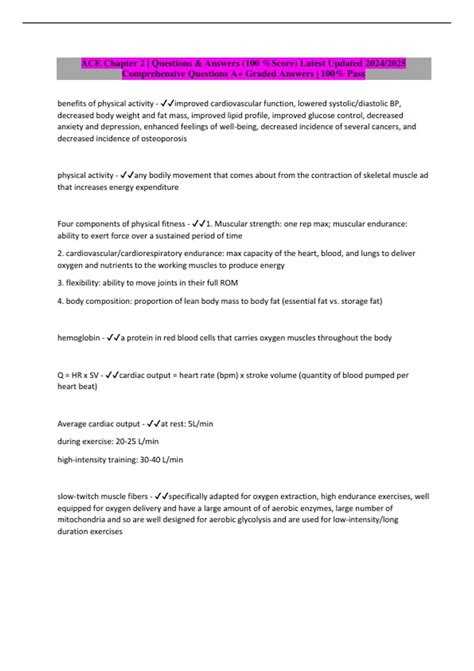 Ace Chapter 2 Questions And Answers 100 Score Latest Updated 2024 2025 Comprehensive