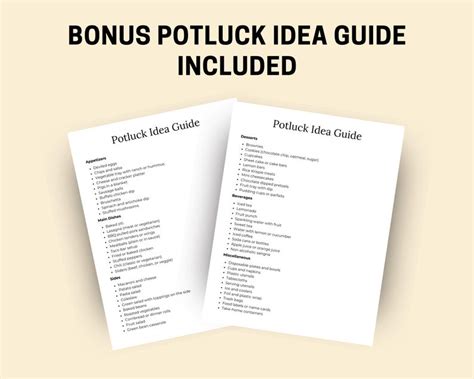 Potluck Sign Up Sheet Printable Potluck Party Sign Up Form Office