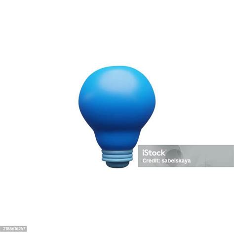 블루 백열 전구 3d 만화 플라스틱 벡터 아이콘 렌더링 전기 에너지 그린 조명 밝은 아이디어 기호 0명에 대한 스톡 벡터 아트 및 기타 이미지 Istock
