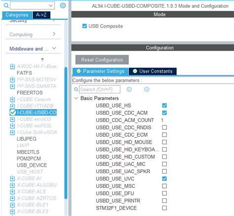 How To Implement The Usb Device Cdc Vcom In Stm3 Stmicroelectronics Community