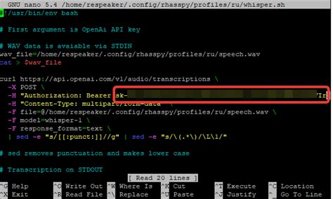 Using Openais Whisper Api For Speech To Text Show Us Rhasspy Voice Assistant