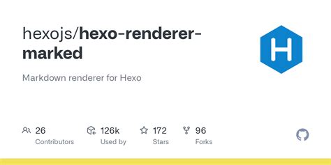 Github Hexojs Hexo Renderer Marked Markdown Renderer For Hexo