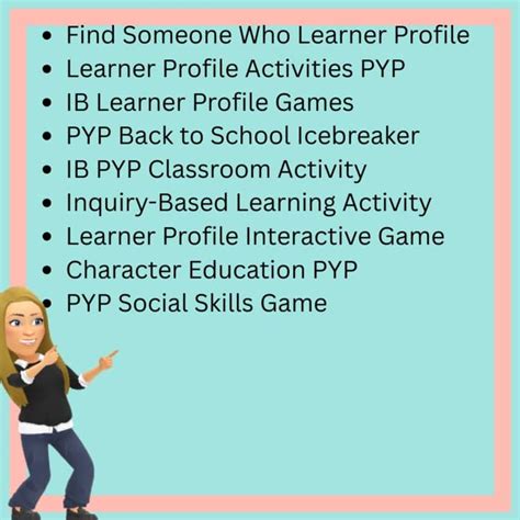 Pyp Thinker Profile Find Someone Who Game Back To School Or End Of Year