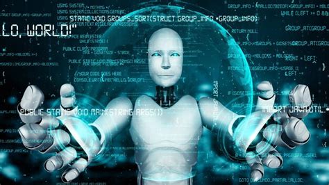Premium AI Image Futuristic Robot Artificial Intelligence Huminoid AI