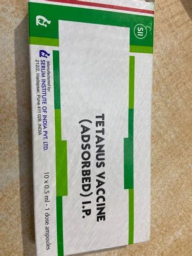Tetanus Vaccine Adsorbed I P 0 5 Ml At ₹ 110 Box In Varanasi Id 2854337245848