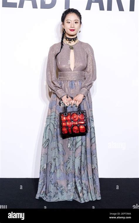 Chinese Actress Li Meng Attends Dior Lady Art Series Cocktail Party In Shanghai China 7