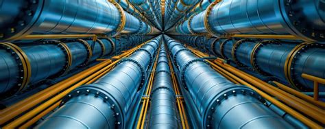 Premium Photo Industrial Piping Network A Symphony Of Precision Engineering And Construction