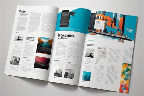 Vector Editorial Layout Design Premium Ai Generated Image