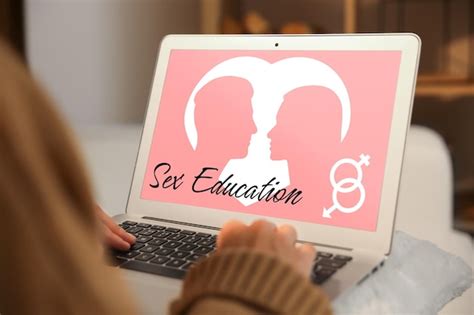 Premium Photo Sex Education Program Teenage Girl Using Modern Laptop