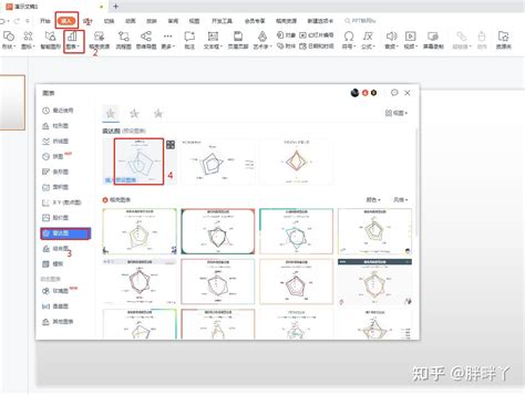 Ppt的蛛网图怎么做 知乎