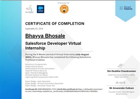 Bhavya Bhosale On Linkedin Smartinternz Salesforce