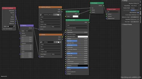 Blender 28制作面片树叶的shading Node设置blender叶子建模一粒马豆的博客 Csdn博客