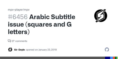 Arabic Subtitle Issue Squares And G Letters Issue 6456 Mpv