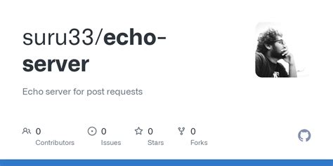 Github Suru33echo Server Echo Server For Post Requests