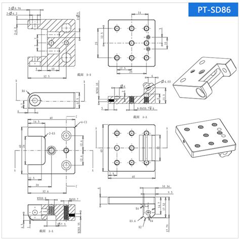 China 90 Degree Optical Path Switching Flipping Stage PT SD86 Manual