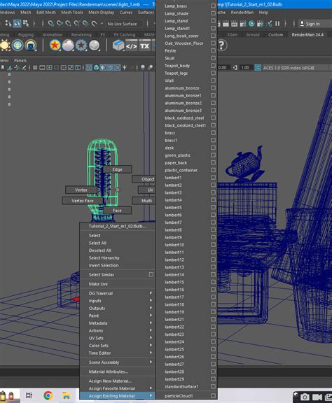 assigning existing materials list autodesk community
