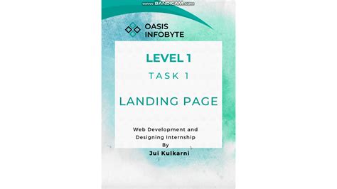 Video Jui Kulkarni On Linkedin Level1 Task1 Oasisinfobyte Opportunity Internship