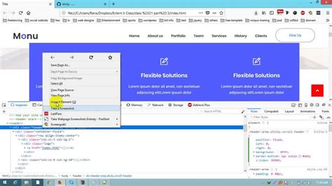 Sticky Menu Uses Class 21 Part 3 Bangla Tutorial 2018 Salim Rana Sticky Menu Uses Class 21
