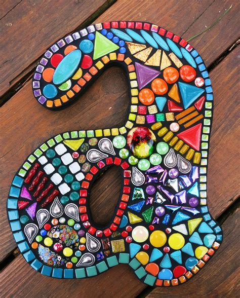 Custom Mosaic Letters Initials Created By Tina Wise Crackin Mosaics