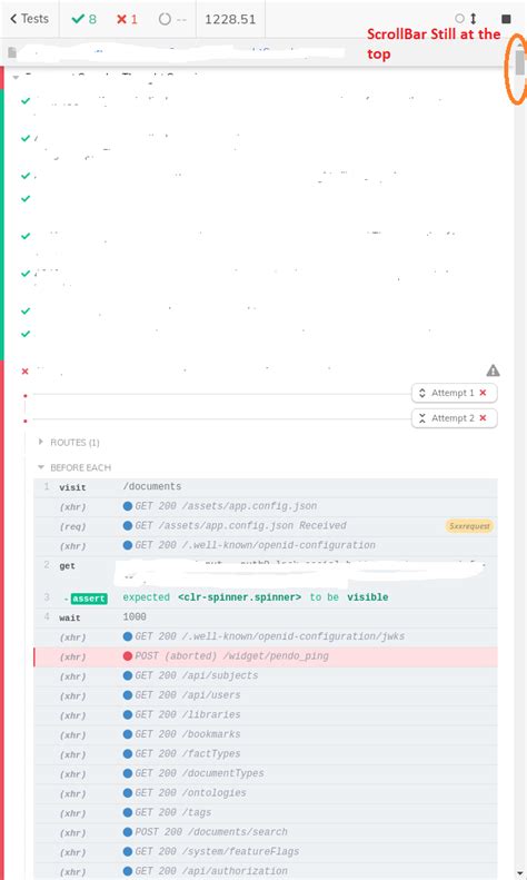 Scroll Bar Not Scrolling Across The Logs · Issue 17938 · Cypress Io