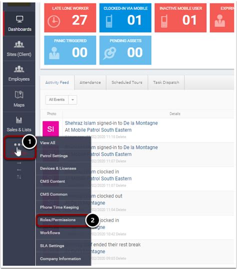 Managing Reports From The Live Dashboard Tracktik Help Center