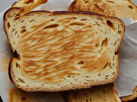 Premium Ai Image Toasted Bread Showcasing Its Crispy And Crunchy Surface Ai Generated
