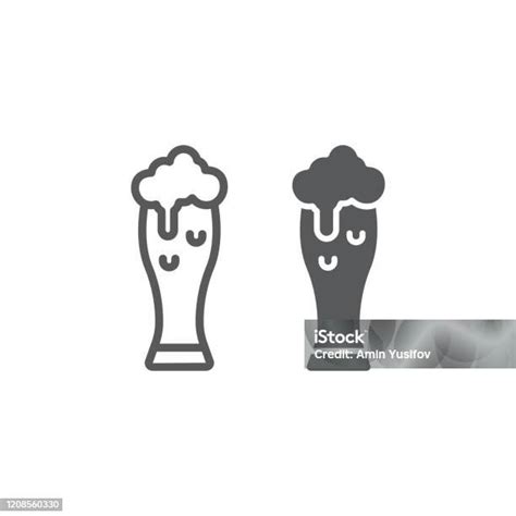 맥주 라인과 문양 아이콘 세인트 패트릭의 날과 알코올 맥주 기호 벡터 그래픽 흰색 배경에 선형 패턴 Eps 10 0명에 대한 스톡 벡터 아트 및 기타 이미지 Istock