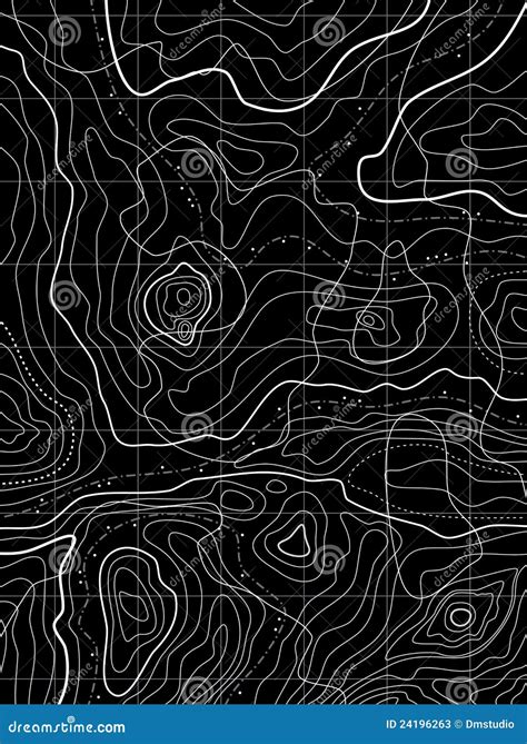 Vector Abstract Topographical Map Stock Vector Illustration Of Line Backdrop 24196263