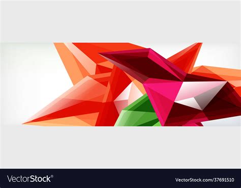 3d Triangles And Pyramids Abstract Royalty Free Vector Image
