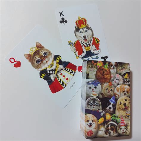 Карты игральные пластиковые с рисунками кошек и собак купить с доставкой по выгодным ценам в