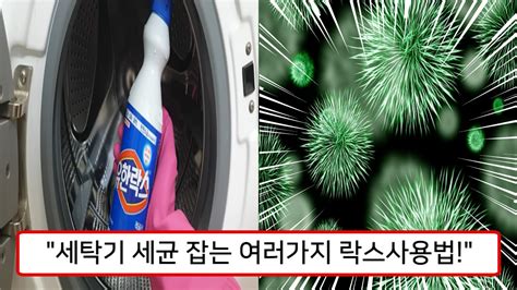 락스를 이용해 세탁기와 옷을 깨끗하게 관리하는 방법 락스를 사용 세균과 악취를 제거하고 뽀얗게 세탁해보세요 캐시뉴스
