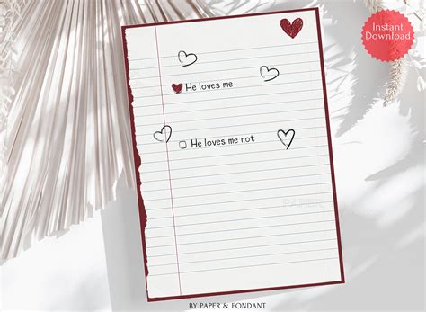 Crush Classroom Note Greeting Card For Her Him He Loves Me High