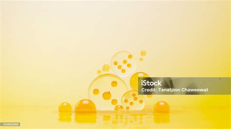 사이드 세포 또는 분자에서 간단한 화학 결합의 3d 렌더링 원자 이온 결합 및 분자의 연관 액체 방울 거품 배경 공유 결합 생화학 적 상호 작용 3차원 형태에 대한 스톡