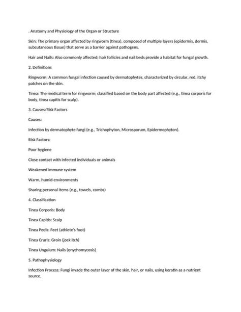 Presentation On Causes And Management Of Ringworm Infestation Docx