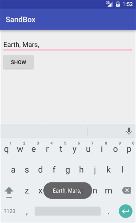 autocompletetextview and multiautocompletetextview example in android