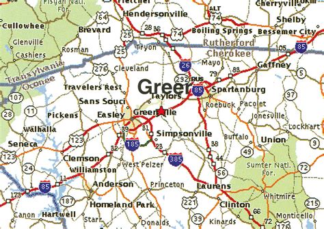 Map Of Greer South Carolina — Fbi