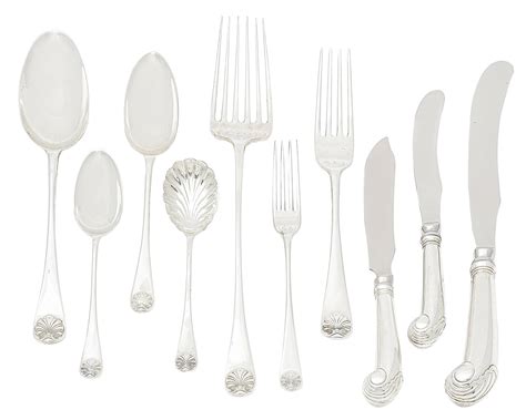 A Stieff Silver Williamsburg Shell Flatware Set Auction
