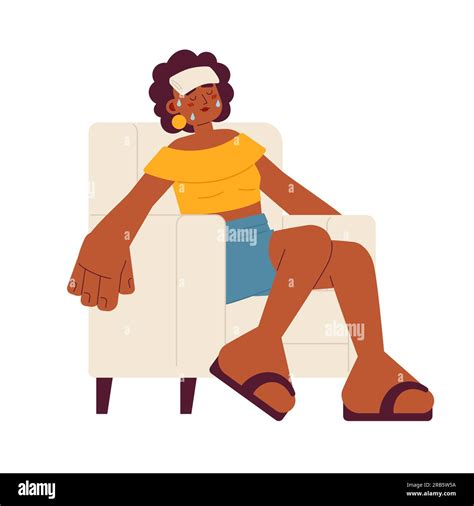 heatstroke first aid flat vector spot illustration stock vector image and art alamy