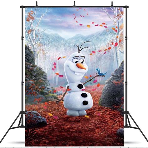 Olaf Background Wall Decor Taspestry Poster Banner Backdrop Party