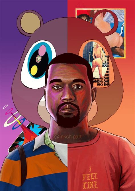 Kanye West Rapper Art Kanye West Wallpaper Hip Hop Artwork