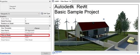 revit view name vs title on sheet