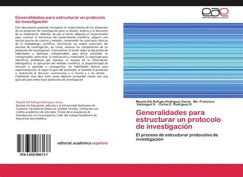 Generalidades Para Estructurar Un Protocolo De Investigación Mayela Del