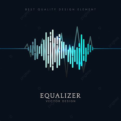 음파 이퀄라이저 벡터 디자인 템플릿 Psd 다운로드 디자인 자료 다운로드