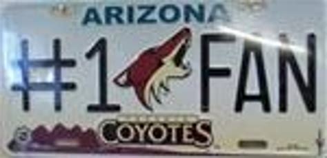 Buy Az Arizona Coyotes Nhl License Plate For Sale