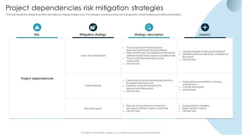 Project Dependencies Risk Mitigation Strategies Guide To Issue